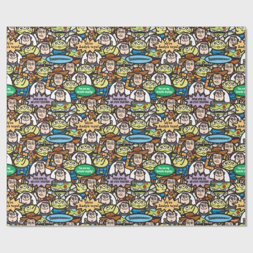 Toy Story | Cute Toy Pattern Wrapping Paper | Zazzle