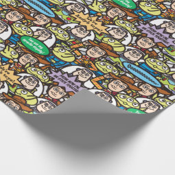 Toy Story | Cute Toy Pattern Wrapping Paper | Zazzle