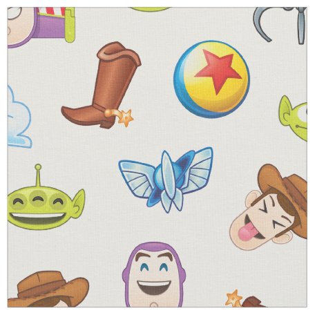 Toy Story | Toys at Play Comic Pattern Fabric | Zazzle