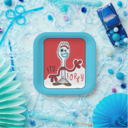 Toy Story | It's Forky Paper Plates | Zazzle