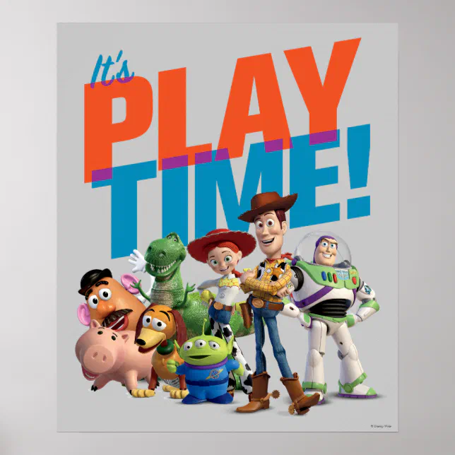 Toy Story | It's Play Time Poster | Zazzle