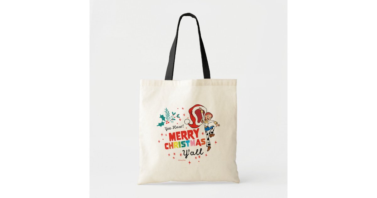 Toy Story Jessie | Merry Christmas Y'all Tote Bag | Zazzle