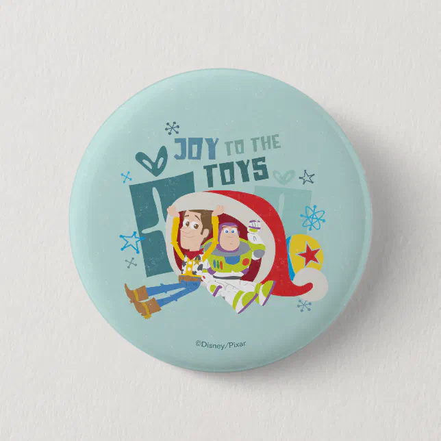 Toy Story | Joy to the Toys Button | Zazzle