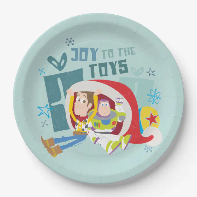 Toy Story | Joy to the Toys Paper Plates | Zazzle