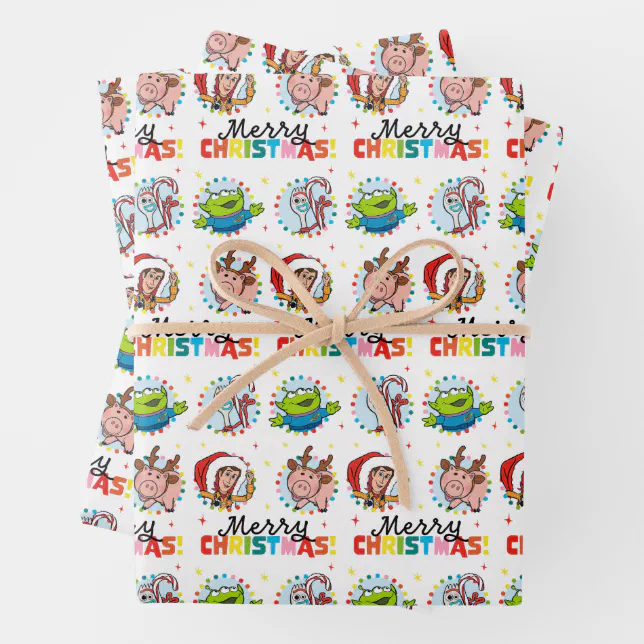 Toy Story | Merry Christmas Pattern Wrapping Paper Sheets | Zazzle