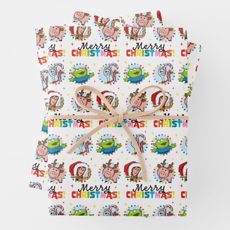 Toy Story | Merry Christmas Pattern Wrapping Paper Sheets | Zazzle