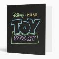 Toy Story Neon Sign Graphic 3 Ring Binder | Zazzle