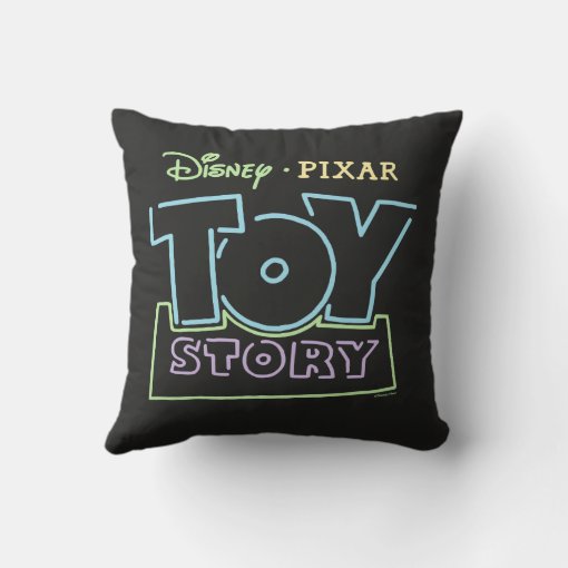 Toy Story Neon Sign Graphic Throw Pillow | Zazzle