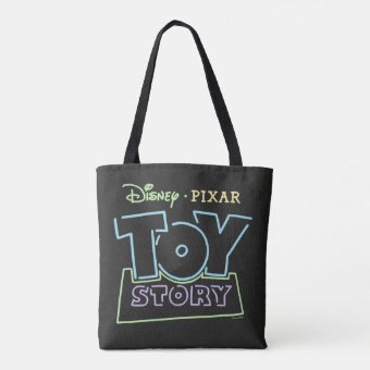 Toy Story Neon Sign Graphic Tote Bag | Zazzle