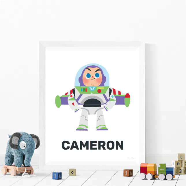 Toy Story | Personalized Buzz Lightyear Poster | Zazzle