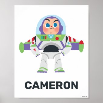 Toy Story | Personalized Buzz Lightyear Poster | Zazzle