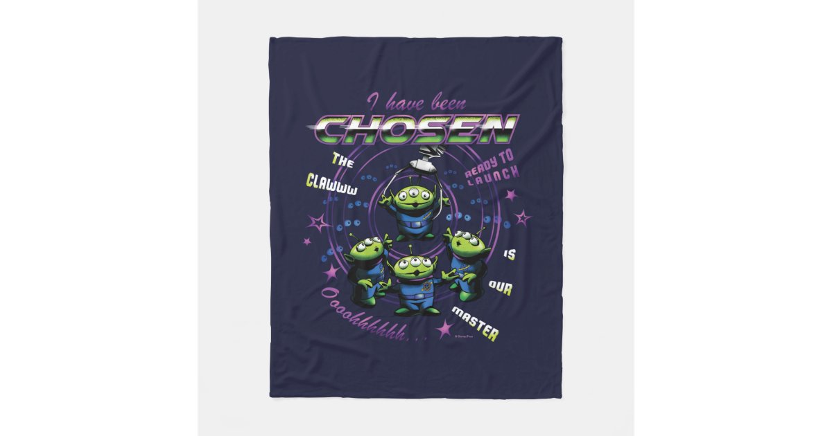 Toy Story | Retro "I Have Been Chosen" Aliens Fleece Blanket | Zazzle