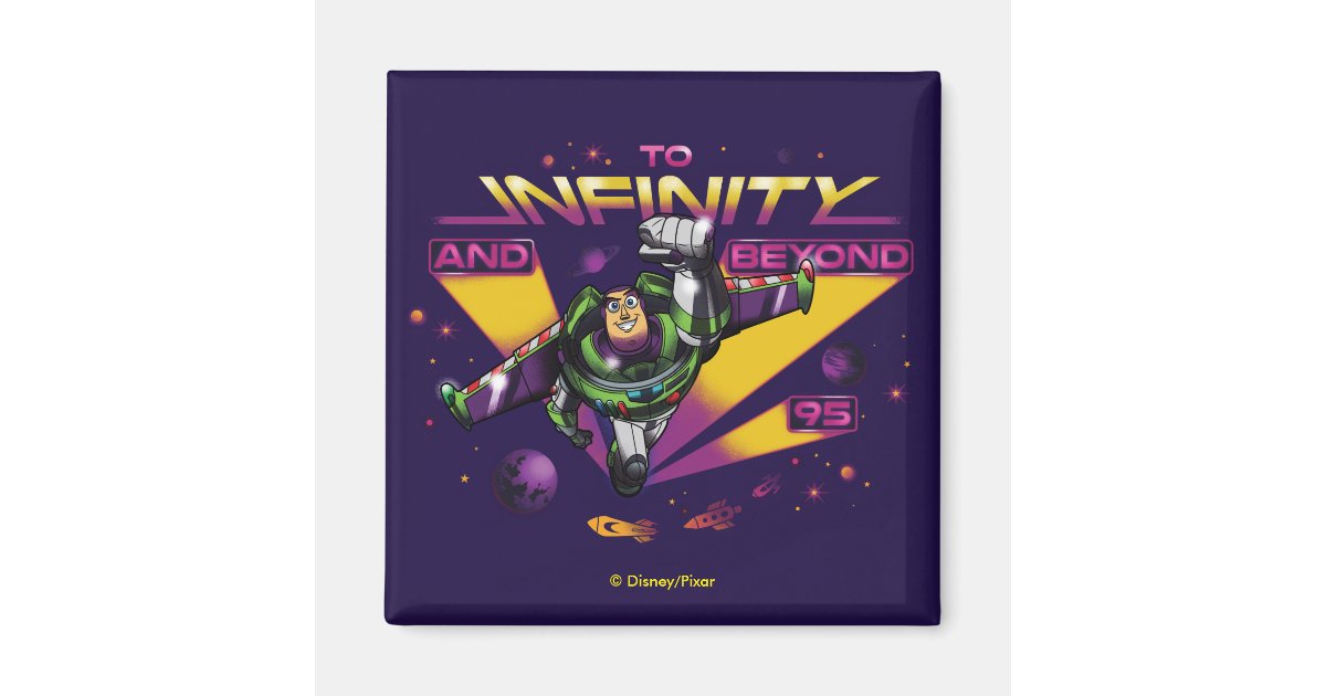Toy Story | Retro "To Infinity And Beyond" Buzz Magnet | Zazzle
