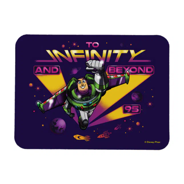 Toy Story | Retro "To Infinity And Beyond" Buzz Magnet | Zazzle