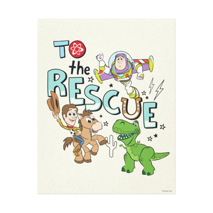 Toy Story "To The Rescue" Canvas Print | Zazzle