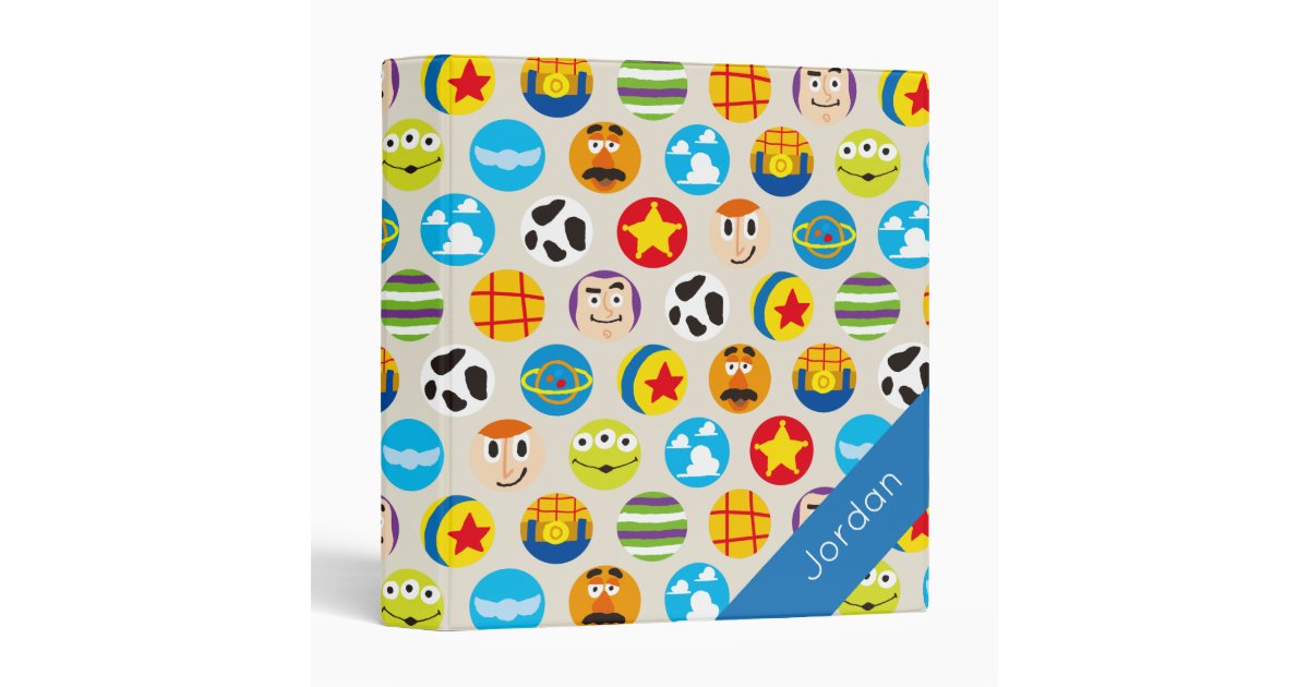 Toy Story | Toy Icon Pattern 3 Ring Binder | Zazzle