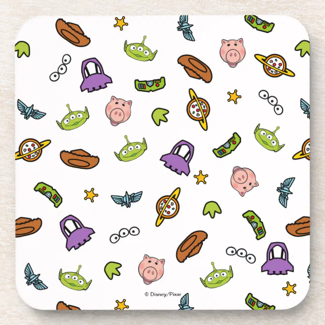 Toy Story | Toy Story Icon Pattern Beverage Coaster | Zazzle