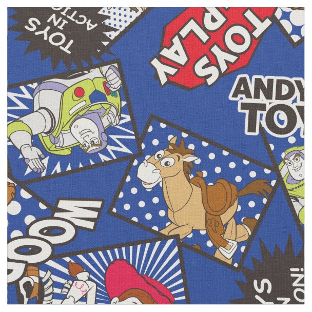 Toy Story | Toy Icon Pattern Fabric | Zazzle