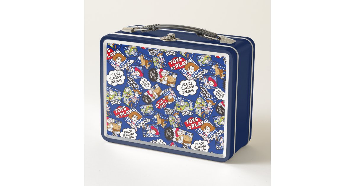 Toy Story | Toys at Play Comic Pattern Metal Lunch Box | Zazzle