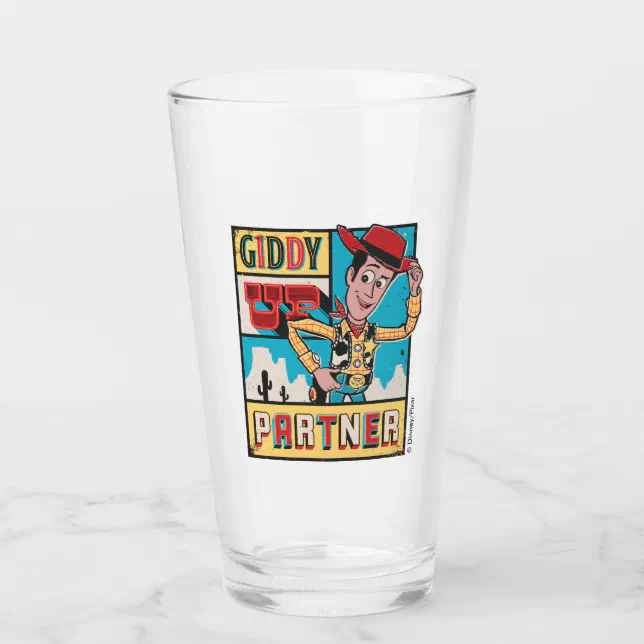 Toy Story - Vintage Woody Poster Glass | Zazzle