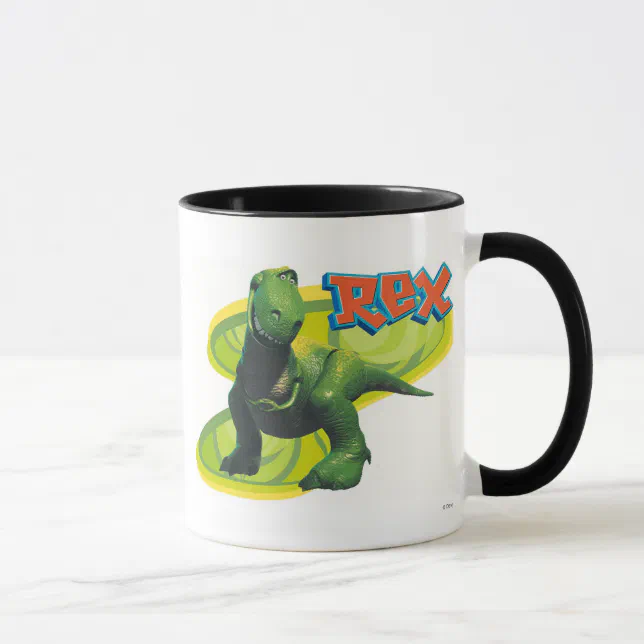 Toy Story's Rex standing with a smiling face. Mug | Zazzle