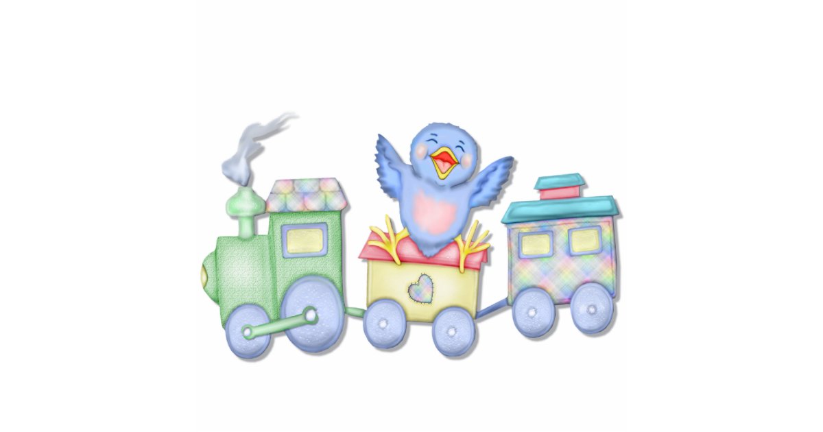 Toy Train Bluebird Statuette | Zazzle