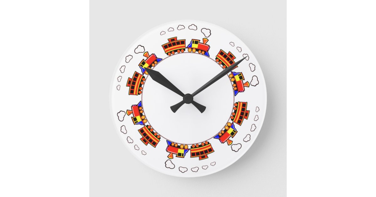 Toy Train Clock | Zazzle