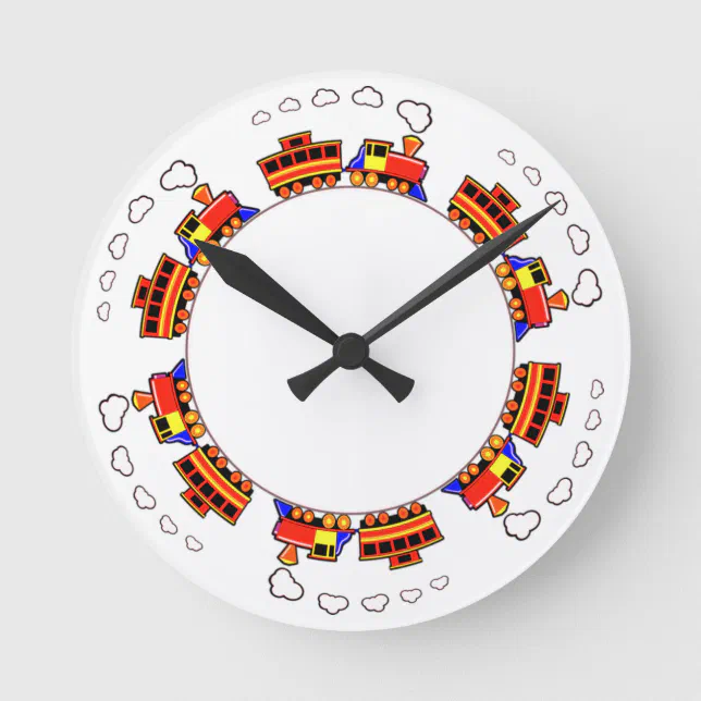 Toy Train Clock | Zazzle