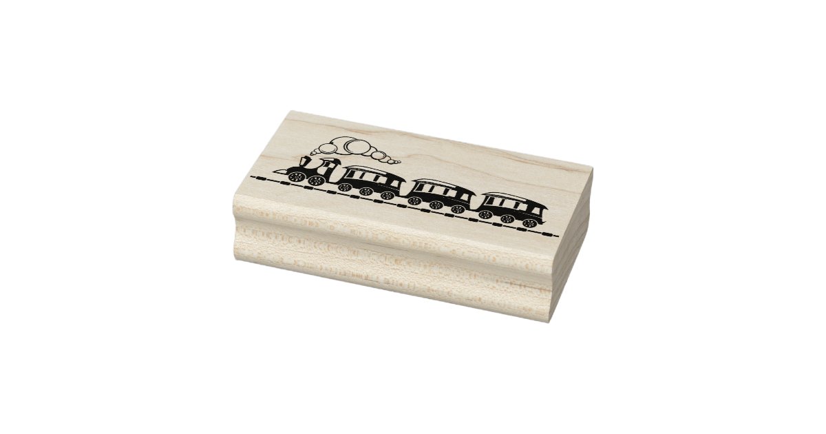 Toy Train Rubber Stamp | Zazzle