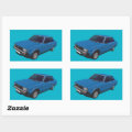 Toyota Corolla DX KE70 2-door blue Rectangular Sticker | Zazzle