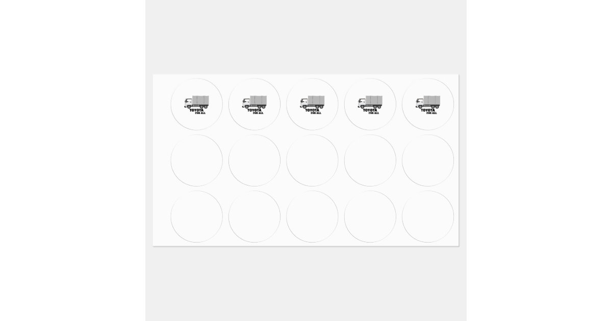 TOYOTA FOR ALL LABELS | Zazzle