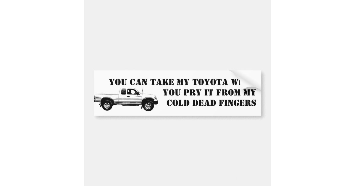 Toyota Recall truck Bumper Sticker | Zazzle
