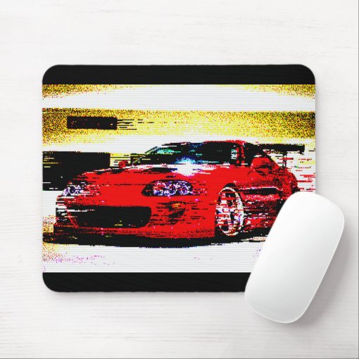 Toyota Supra 8 Bit Design Mouse Pad | Zazzle
