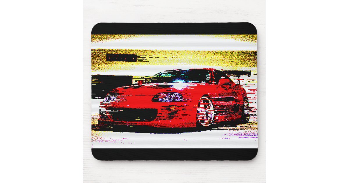 Toyota Supra 8 Bit Design Mouse Pad | Zazzle