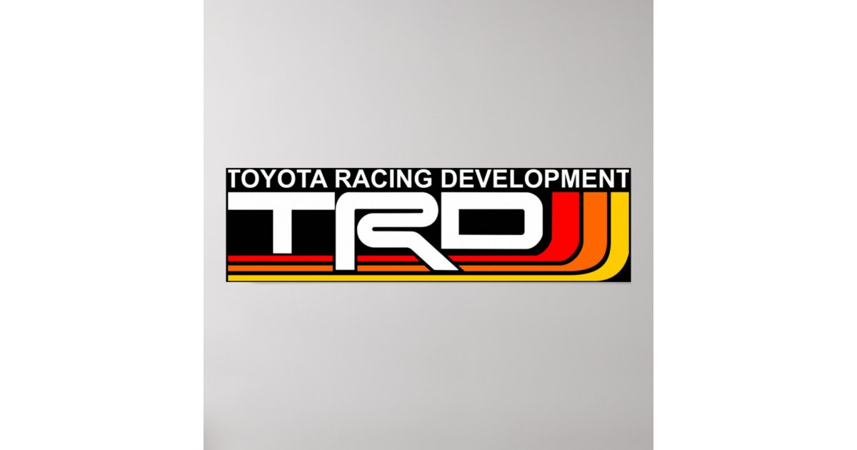 TOYOTA TRD Retro Heritage Style Poster | Zazzle
