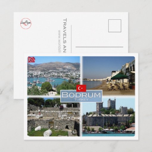 TR Turkey - Bodrum - Postcard | Zazzle
