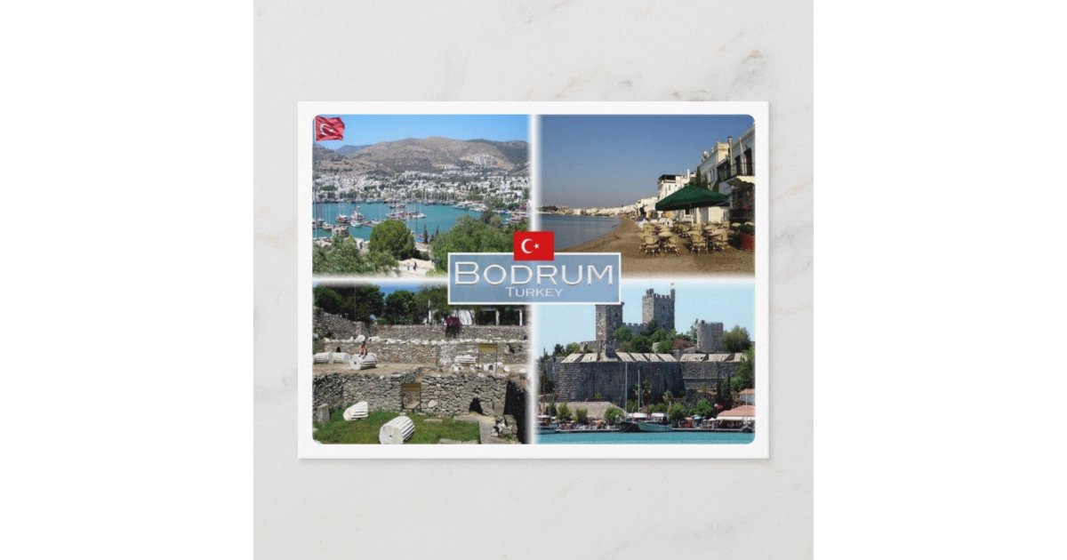 TR Turkey - Bodrum - Postcard | Zazzle