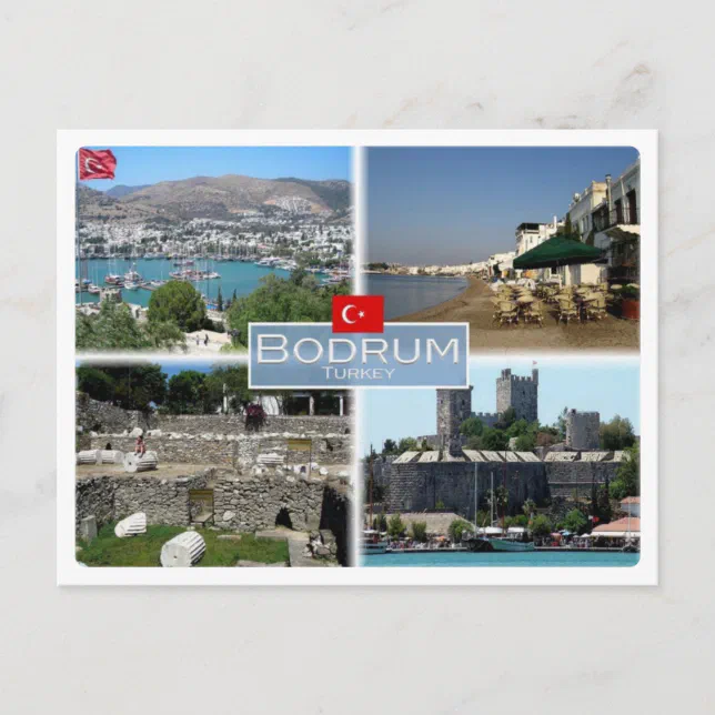 TR Turkey - Bodrum - Postcard | Zazzle