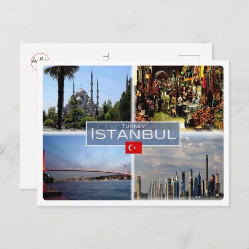 TR Turkey - Istanbul - Postcard | Zazzle