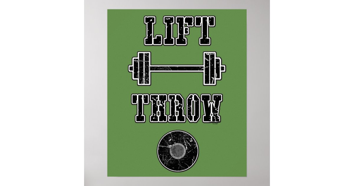 Track and Field Discus Thrower Poster | Zazzle