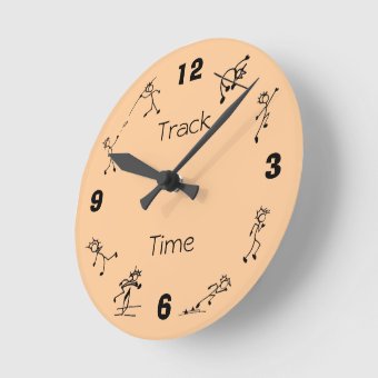 Track and Field Events Clock Multi Combined Events | Zazzle