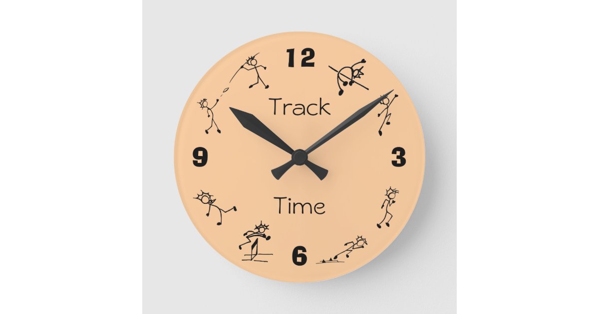 Track and Field Events Clock Multi Combined Events | Zazzle