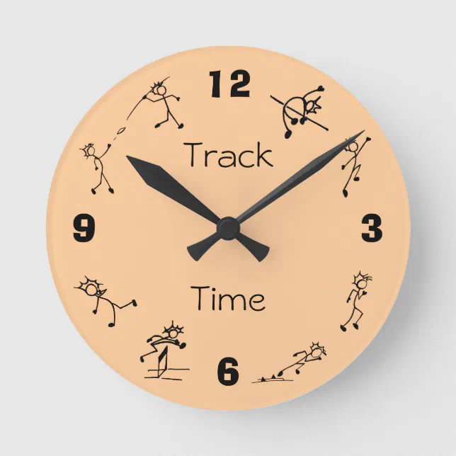 Track and Field Events Clock Multi Combined Events | Zazzle