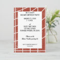 Track and Field Party Invitation Red Running Track | Zazzle