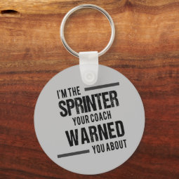 Track and Field Sprinter Keychain Gift | Zazzle
