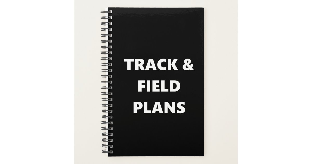 Track Field Planner Sports Theme Track Field Plans | Zazzle