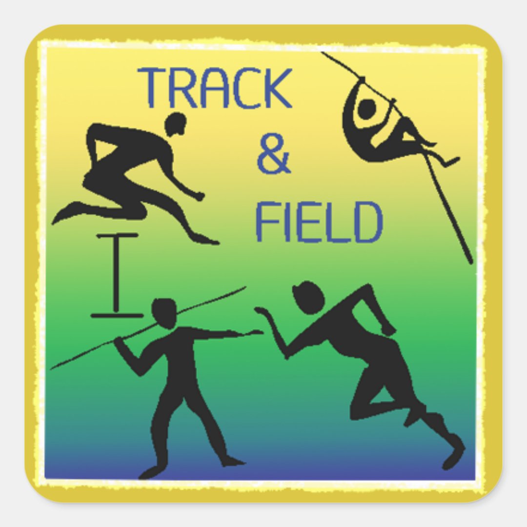 TRACK & FIELD Stickers | Zazzle