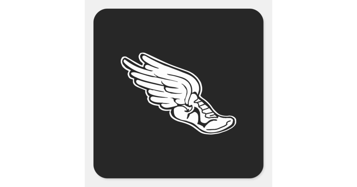 Track Logo Sticker Black | Zazzle