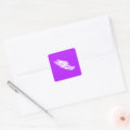 Track Logo Sticker Purple | Zazzle