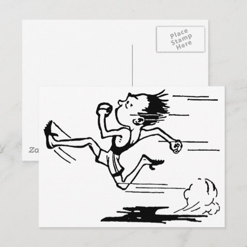 Track Star Postcard | Zazzle